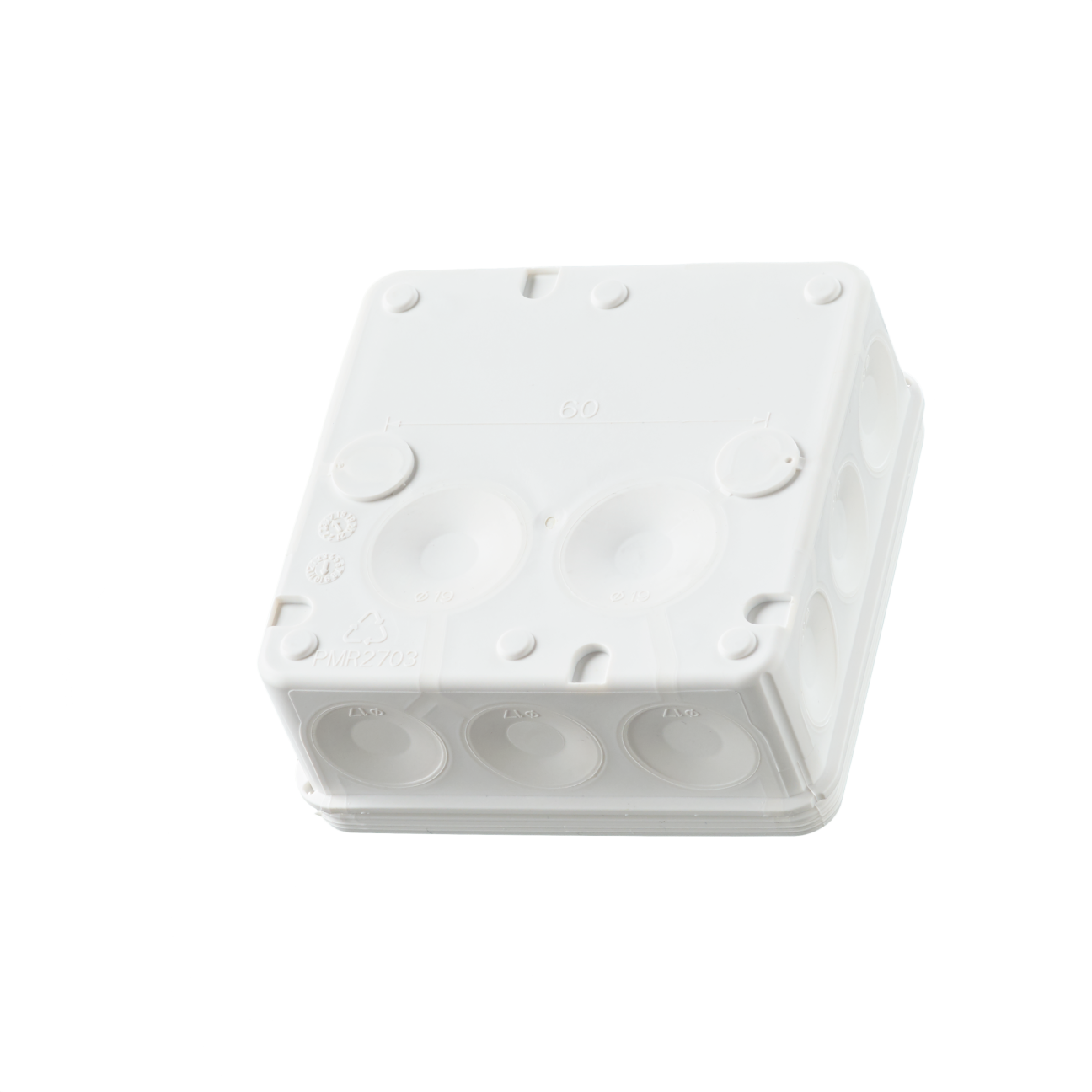 Surface-mounted junction box, IP65, 86 x 86 mm, white | ABB Oy, Wiring ...