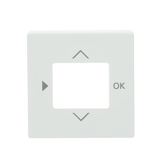 Timer switch, center plate, Impressivo, white | ABB Oy, Wiring accessories