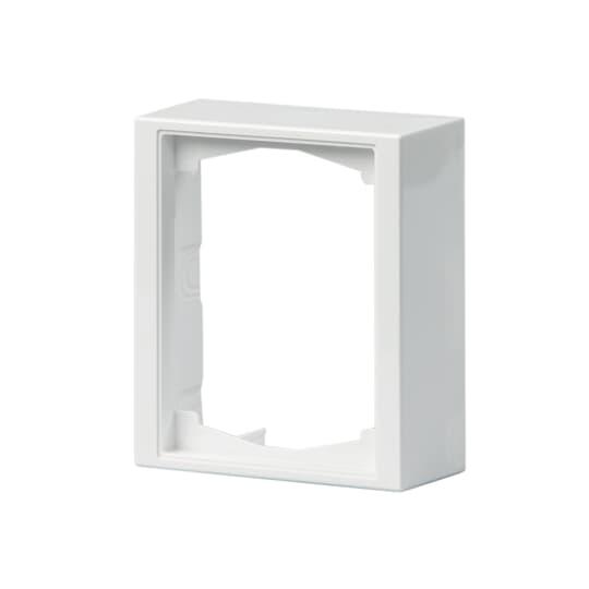 Surface mounting frame, Impressivo, 100mm, h=40mm, 1-gang, white | ABB ...