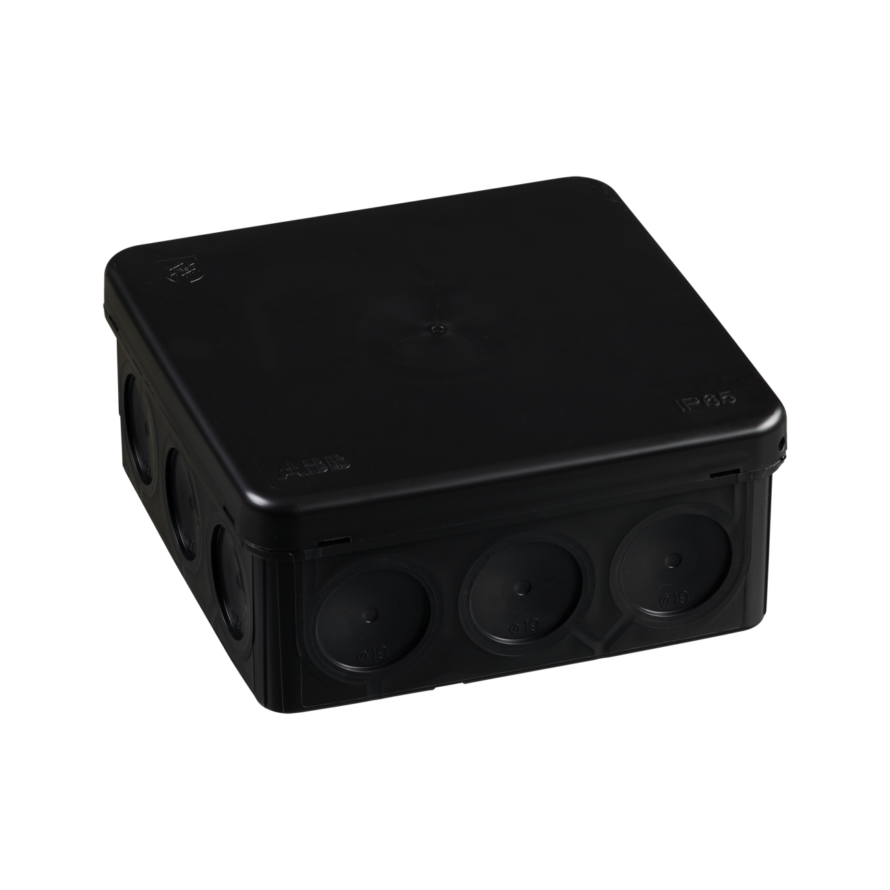 Surface-mounted junction box, IP65, 104 x 104mm, black | ABB Oy, Wiring ...