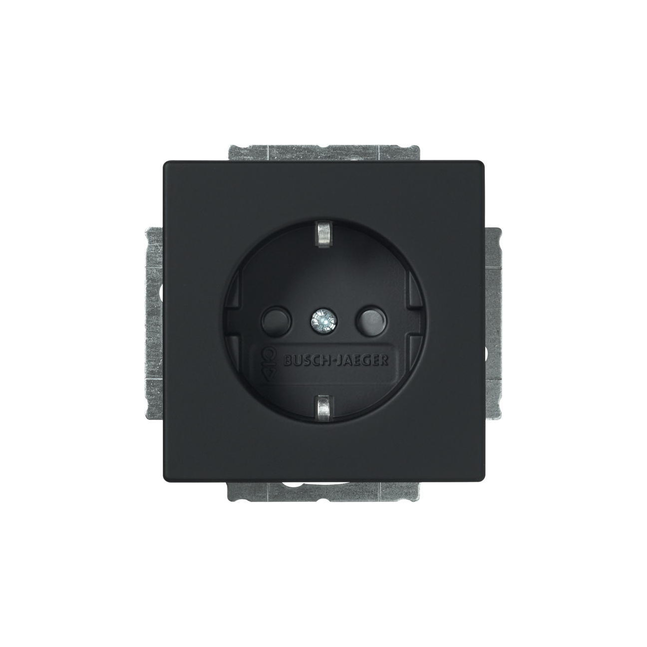 Socket outlet schuko, 16A/250V, 1-gang, black matt | ABB Oy, Wiring ...