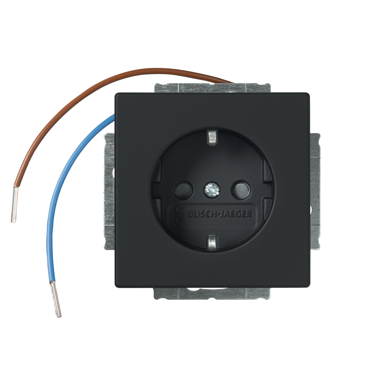 Socket outlet, Schuko, 1-gang, shuttered, screwless terminals, LED ...