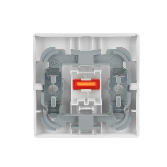 Switch rocker, 1-gang, red lens, "1/0" symbol, white matt | ABB Oy ...