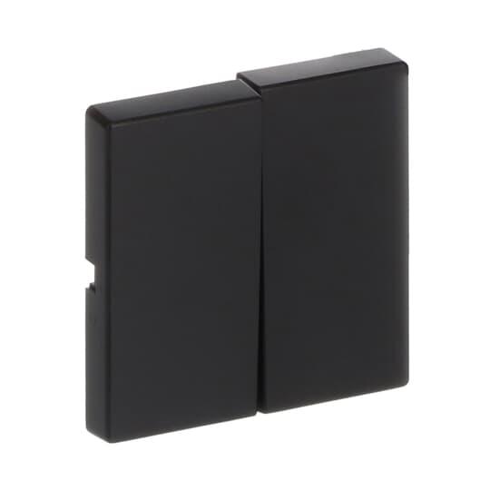 Switch rocker, 2-gang, black matt | ABB Oy, Wiring accessories