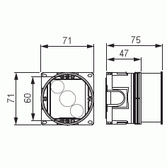Brick wall mounting box | ABB Oy, Wiring accessories
