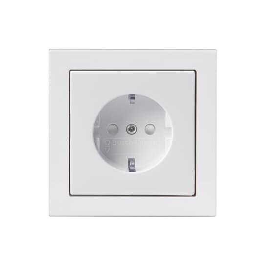 Socket outlet, Impressivo, Schuko, 1-gang, shuttered, screwless ...