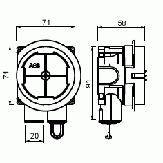 Mounting box for EI60 and EI30 fire rated walls | ABB Oy, Wiring ...