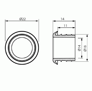 Conduit cover for 20mm pipe | ABB Oy, Wiring accessories