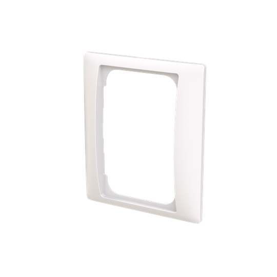 Cover frame 1-gang(s) White - Saga | ABB Oy, Wiring accessories