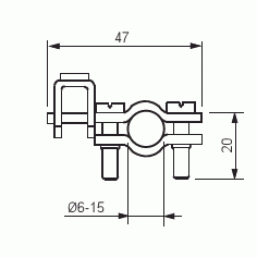 Earthing terminal D = 6 - 15 mm | ABB Oy, Wiring accessories
