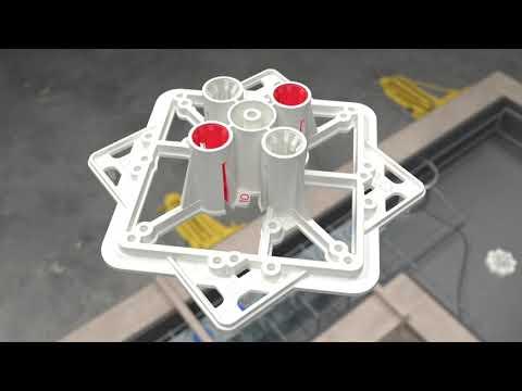 Box support for concrete elements | ABB Oy, Wiring accessories