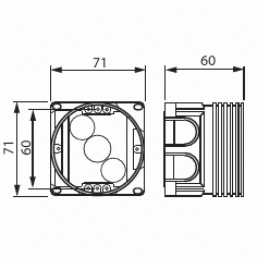 Mounting box + extension ring 12 mm | ABB Oy, Wiring accessories