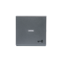 1-gang rockers with transparent lens and ''key'' symbol, IP21/IP44 ...