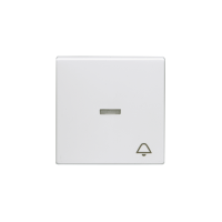 1-gang rockers with transparent lens and ''bell'' symbol, IP21/IP44 ...