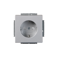 1-gang Schuko socket outlets, flush mounting, IP21 | ABB Oy, Wiring accessories