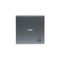 1-gang rockers with transparent lens and ''bell'' symbol, IP21/IP44 ...